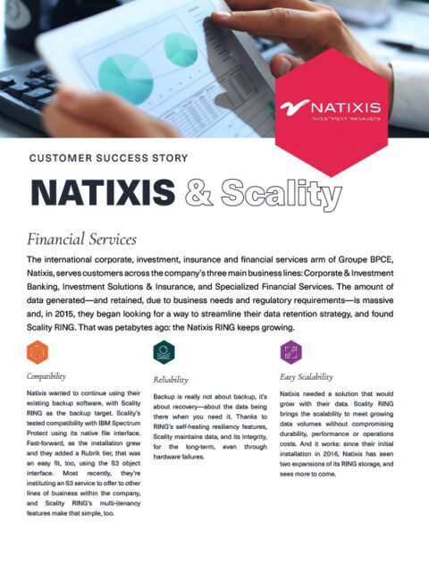 Seguridad de los datos bancarios de Natixis I Scality