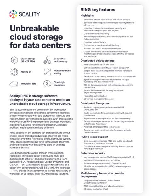 Global 2000 Enterprise Storage & Data Management | Scality