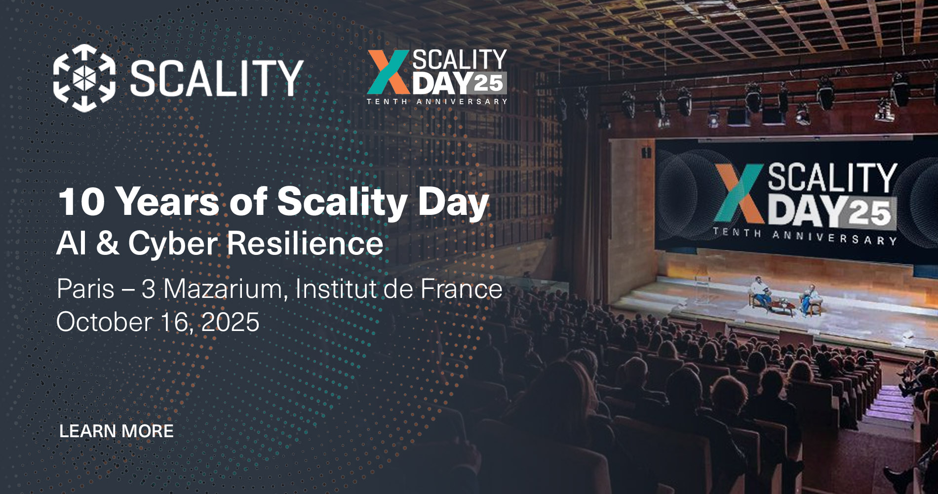 10 Years of Scality Day: AI & Cyber Resilience in Paris